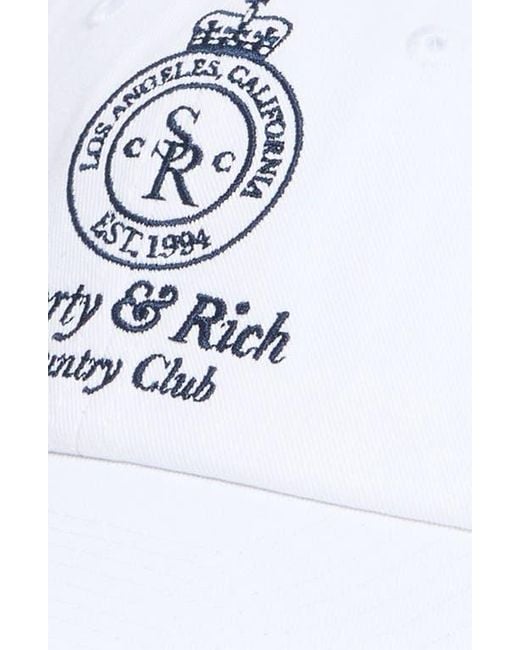 Sporty & Rich Crown Country Club Baseball Cap in White | Lyst