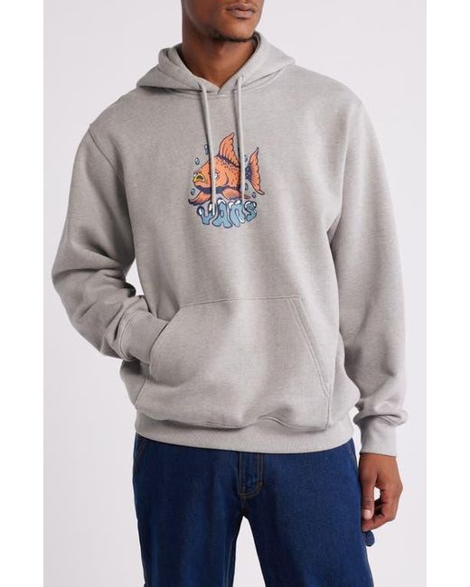 Vans Fish Loose Fleece Pullover Hoodie in Gray for Men | Lyst
