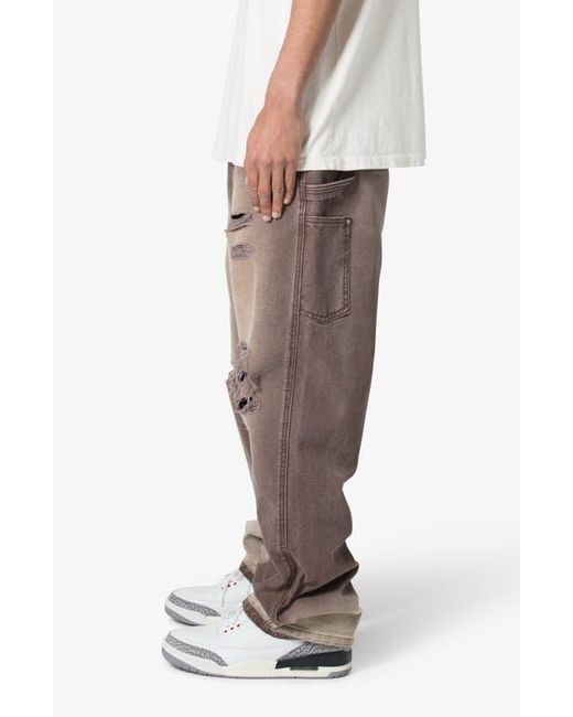 MNML Ultra Baggy Ripped Work Pants in Natural for Men | Lyst