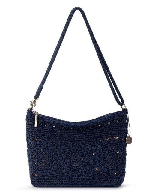 The Sak Lumi Covertible Crossbody Hand Crochet Bag in Blue | Lyst