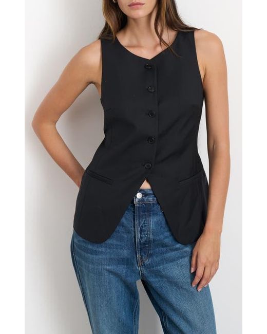 Alex Mill Anna Long Cutaway Vest in Blue | Lyst