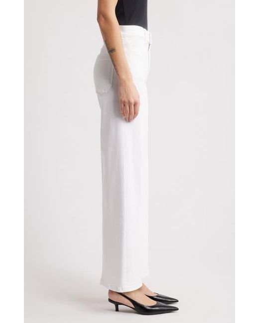 FRAME Le Pixie Slim Palazzo Patch Pocket High Waist Wide Leg Jeans in ...