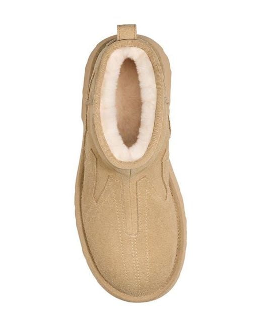 UGG Ultra Mini New Heights Sunwave Platform Boot in Natural | Lyst