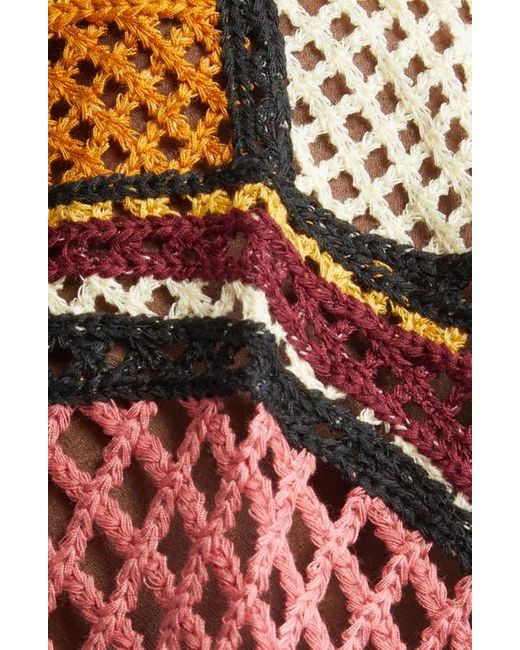 FARM Rio Toucan Tree Open Back Crochet Crop Top in Green | Lyst