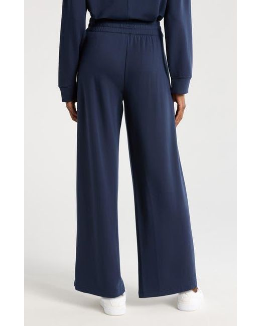 Travis Mathew Cloud French Terry Wide Leg Pants in Blue | Lyst