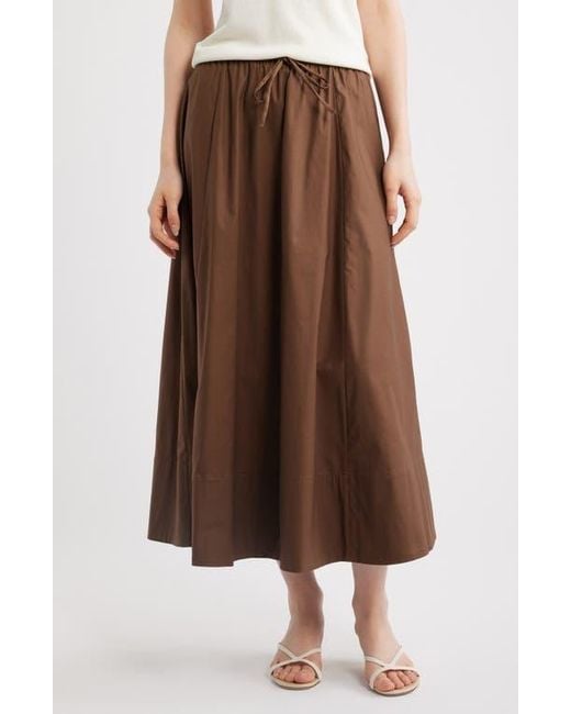 Reformation Cleo Midi Skirt in Brown | Lyst