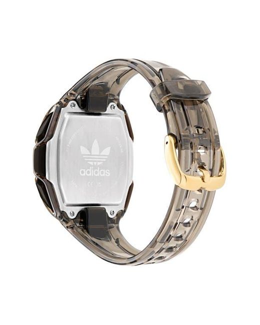 adidas Ao Fashion Chronograph Silicone Strap Watch, 45Mm in Metallic | Lyst