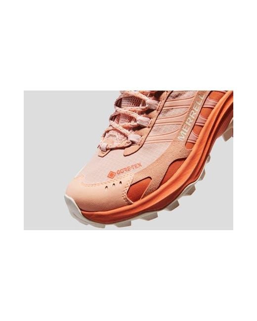 Merrell Moab Speed 2 Mid Gore-Tex Hiking Shoe in Pink | Lyst