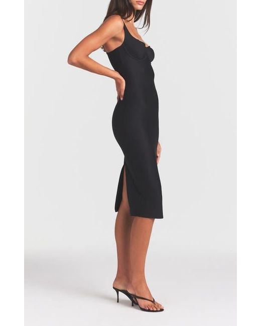 Skims Body Midi Dress in Black | Lyst