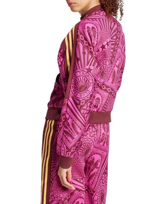 adidas X Farm Rio Oasis Night Track Jacket in Pink | Lyst