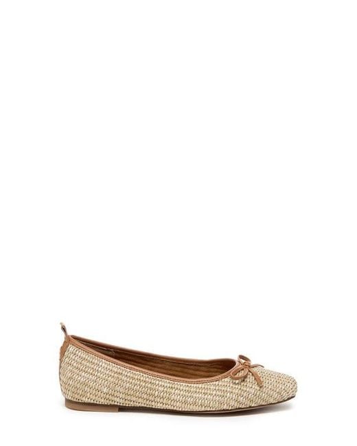 Kelsi Dagger Brooklyn Frankie Raffia Ballet Flat in Brown | Lyst