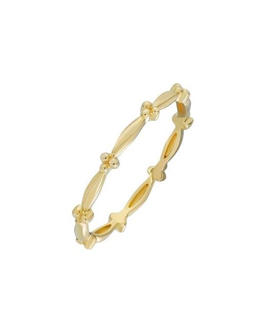 Bony Levy 14K Bead Station Stackable Ring in Metallic | Lyst