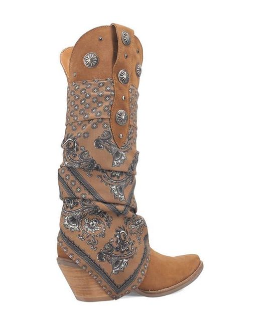 Dingo Rhapsody Knee High Paisley Western Boot in Brown | Lyst