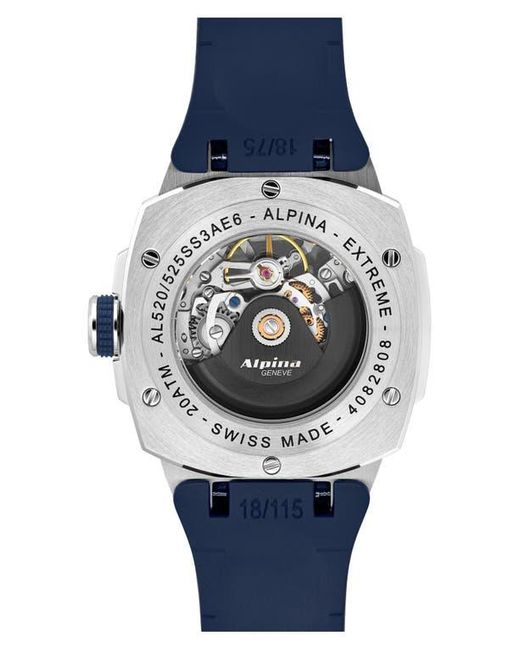 Alpina Alpiner Extreme Skeleton Automatic Rubber Strap Watch, 39Mm in ...