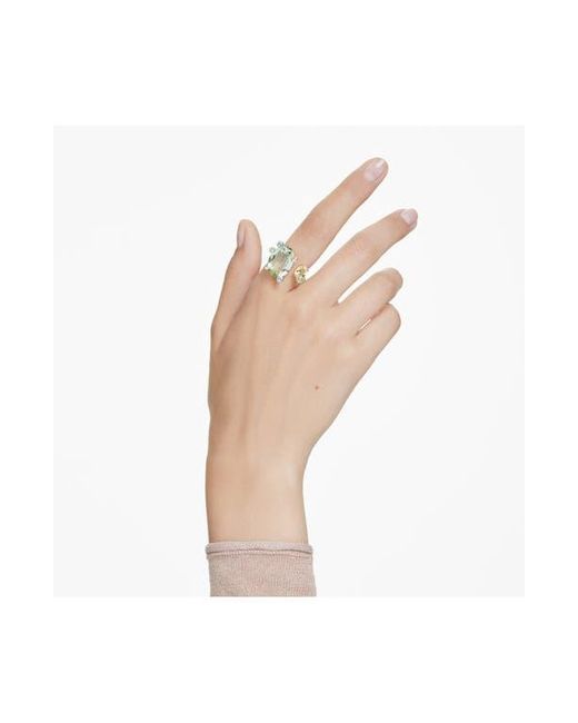 Swarovski Gema Crystal Open Band Ring in Green | Lyst