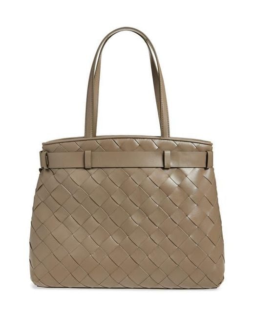 Sam Edelman Cleo Woven Leather Tote in Natural | Lyst