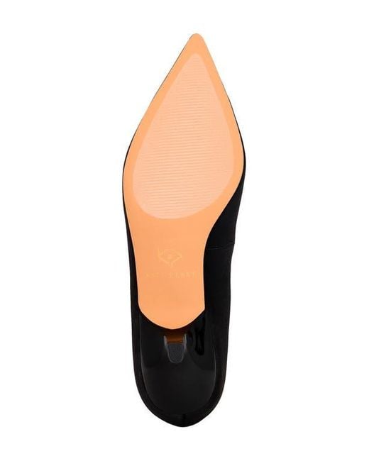 Katy Perry The Micro Heel Pointed Toe Pump in Black | Lyst