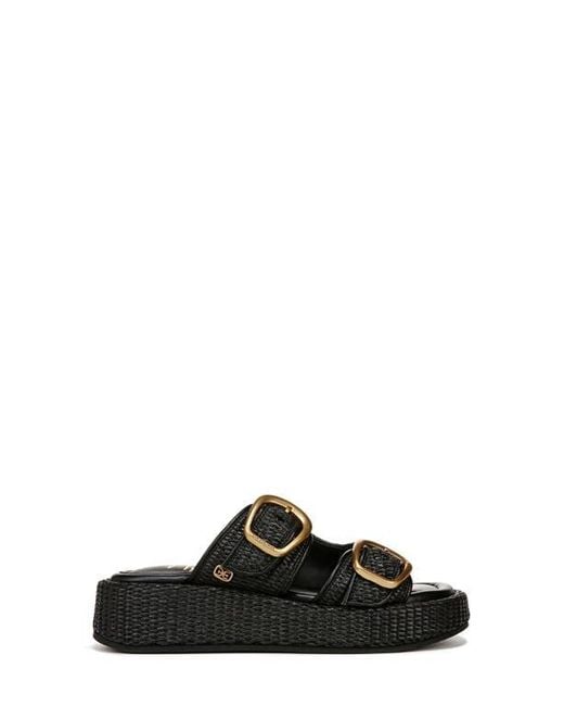Sam Edelman Nerissa Two-Strap Platform Sandal in Black | Lyst