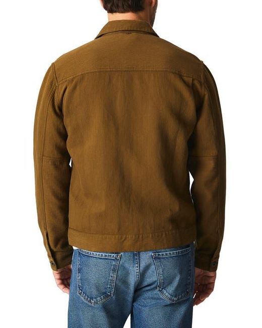 Billy Reid Linen Blend Cord Trucker Jacket in Brown for Men | Lyst