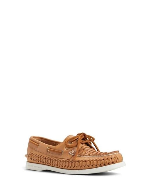 Sperry Top-Sider Woven Loafer in Brown | Lyst
