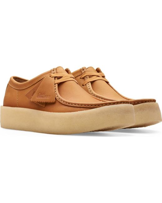 Clarks Wallabee Cup Moc Toe Boot in Brown for Men | Lyst