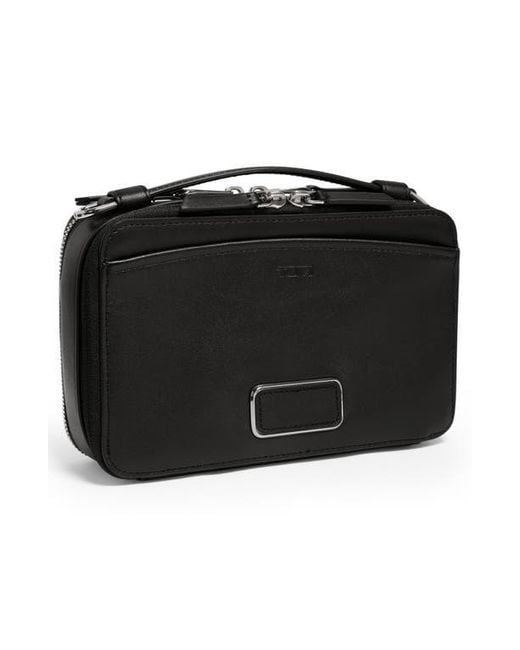 Tumi Myla Leather Crossbody Bag in Black | Lyst