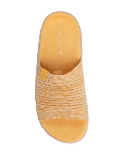 Revitalign Vanessa Slide Sandal in Metallic | Lyst