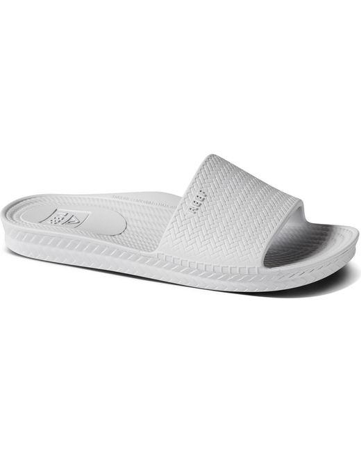 Reef Water Scout Slide Sandal in White | Lyst