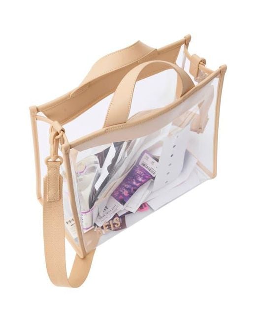 BEIS The Clear Stadium Tote in Pink | Lyst