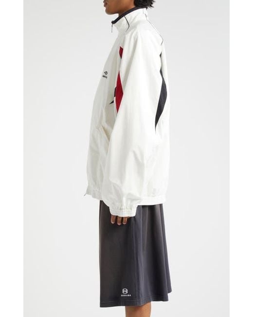 Balenciaga 3B Logo Track Jacket in White for Men | Lyst