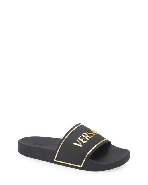 Versace Logo Pool Slide for Men | Lyst