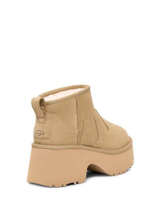 UGG Ultra Mini New Heights Sunwave Platform Boot in Natural | Lyst