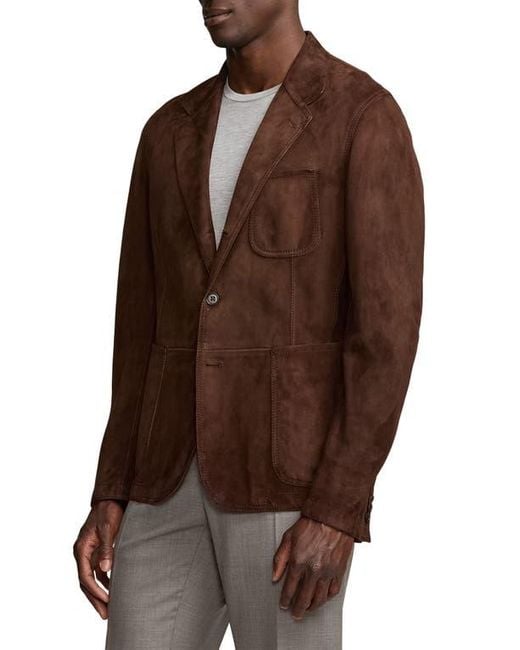 Ralph Lauren Ralph Lauren Label Stewart Suede Sport Coat in Brown for ...