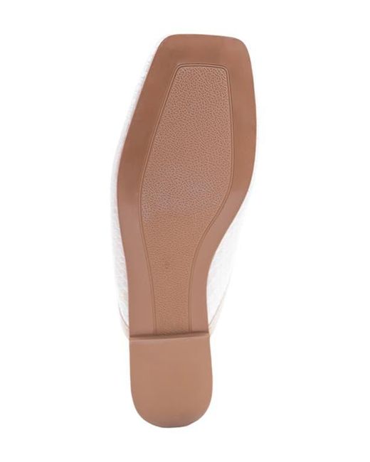 Shu Shop Andrea Slide Flat in White | Lyst