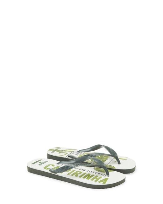 Havaianas X Farm Rio Caipirinha Flip Flop in Green | Lyst