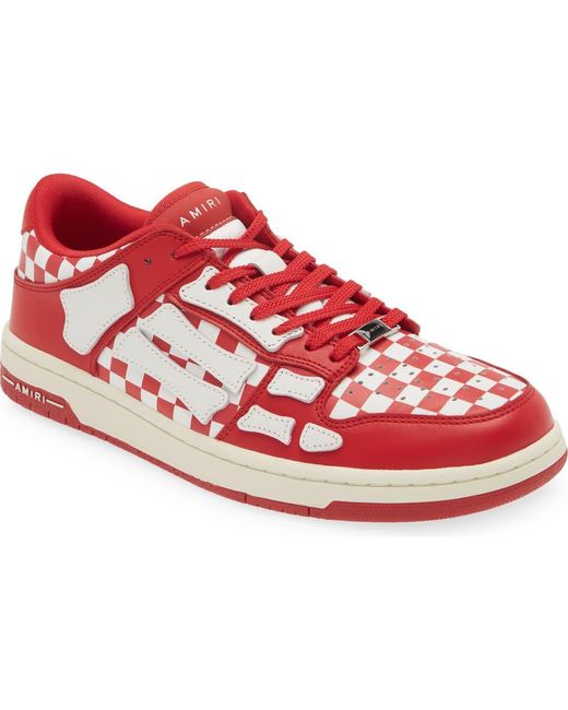 Amiri Checkered Skel Low Top Sneaker for Men | Lyst