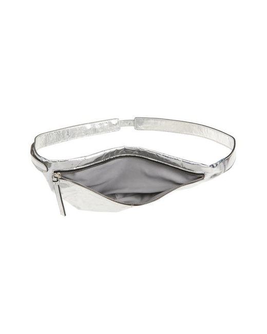 Rag & Bone Mini Petra Metallic Leather Sling Bag in White | Lyst