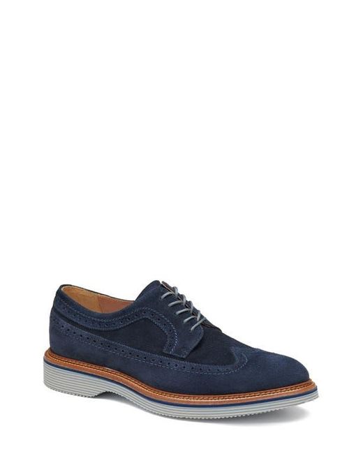 Johnston & Murphy Jenson Longwing Derby in Blue for Men | Lyst