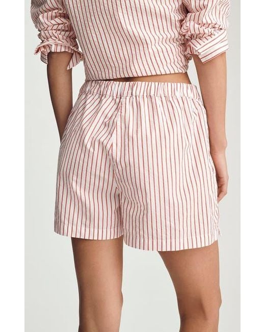 Mavi Stripe Shorts in Pink | Lyst