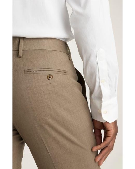 Bonobos Jetsetter Stretch Wool Suit Pants in Natural for Men | Lyst