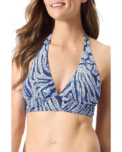 Tommy Bahama Playa Brava Reversible Bikini Top In Blue Lyst