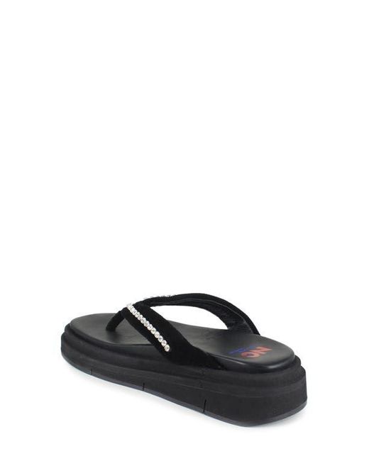 National Comfort Kayra Crystal Flip Flop in Black | Lyst