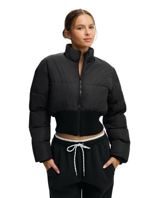 Cotton On Active The Mother Puffer Contour Jacket in Black | Lyst