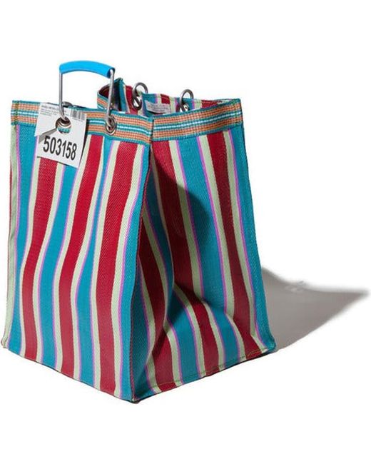 Puebco Recycled Plastic Stripe Bag in Blue | Lyst