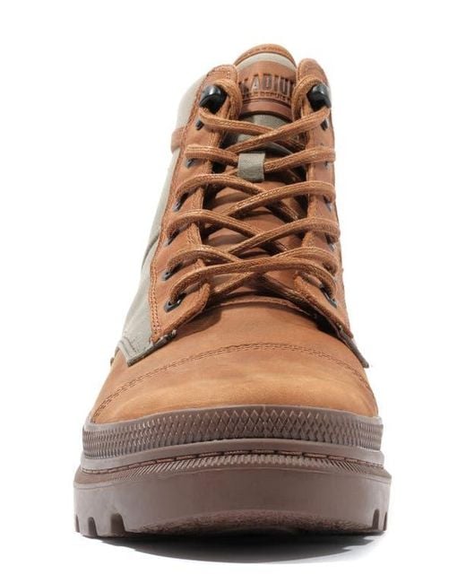 Palladium Pallatrooper Rough Boot in Brown for Men | Lyst