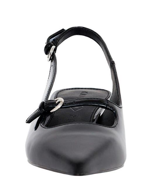 Katy Perry The Micro Heel Pointed Toe Slingback Pump in Black | Lyst