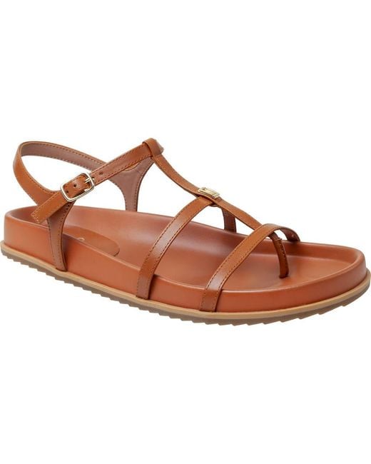 Linea Paolo Lilith Ankle Strap Sandal in Brown | Lyst