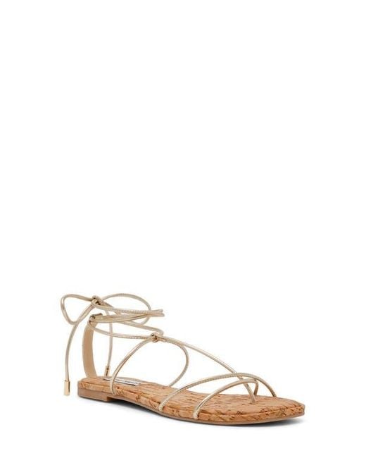 Steve Madden Myrtle Strappy Sandal in Natural | Lyst