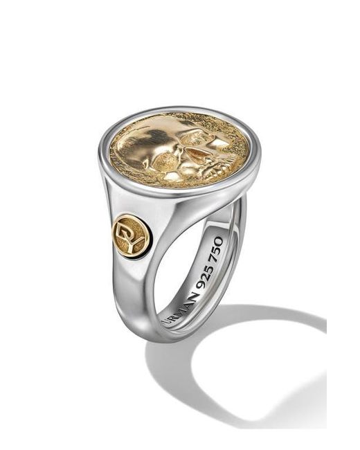 David Yurman Life & Death Duality Signet Ring in Metallic for Men | Lyst