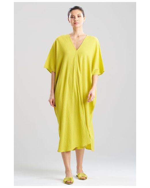 Natori Onsen Caftan in Yellow | Lyst